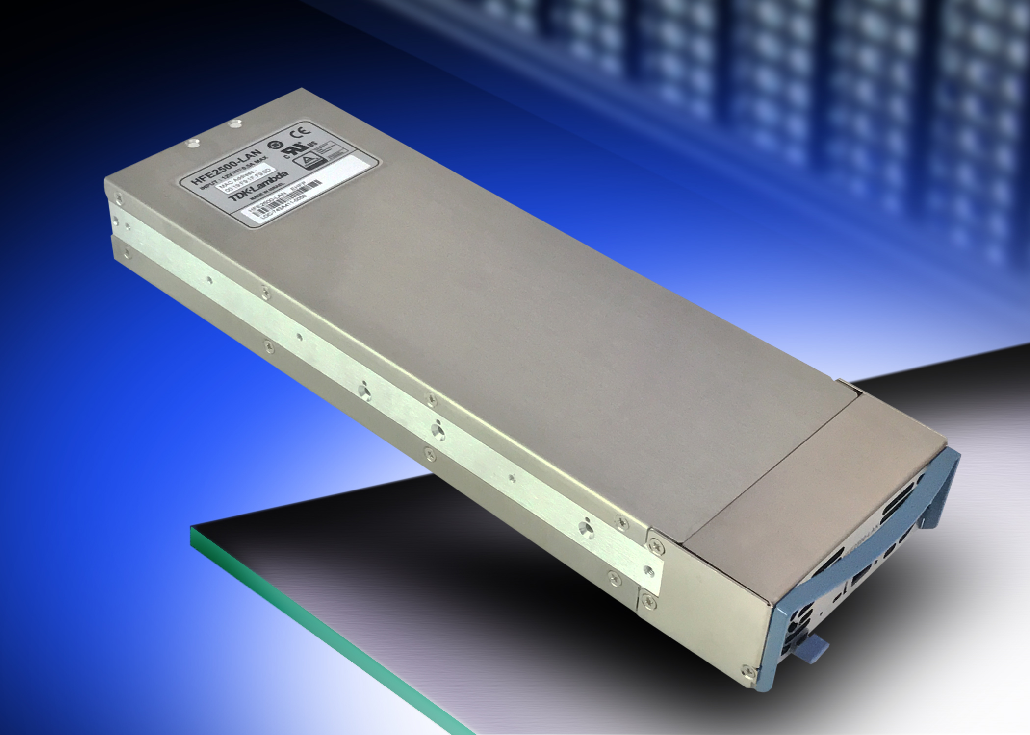 LAN option provides communication interface for rack mount power supply ...