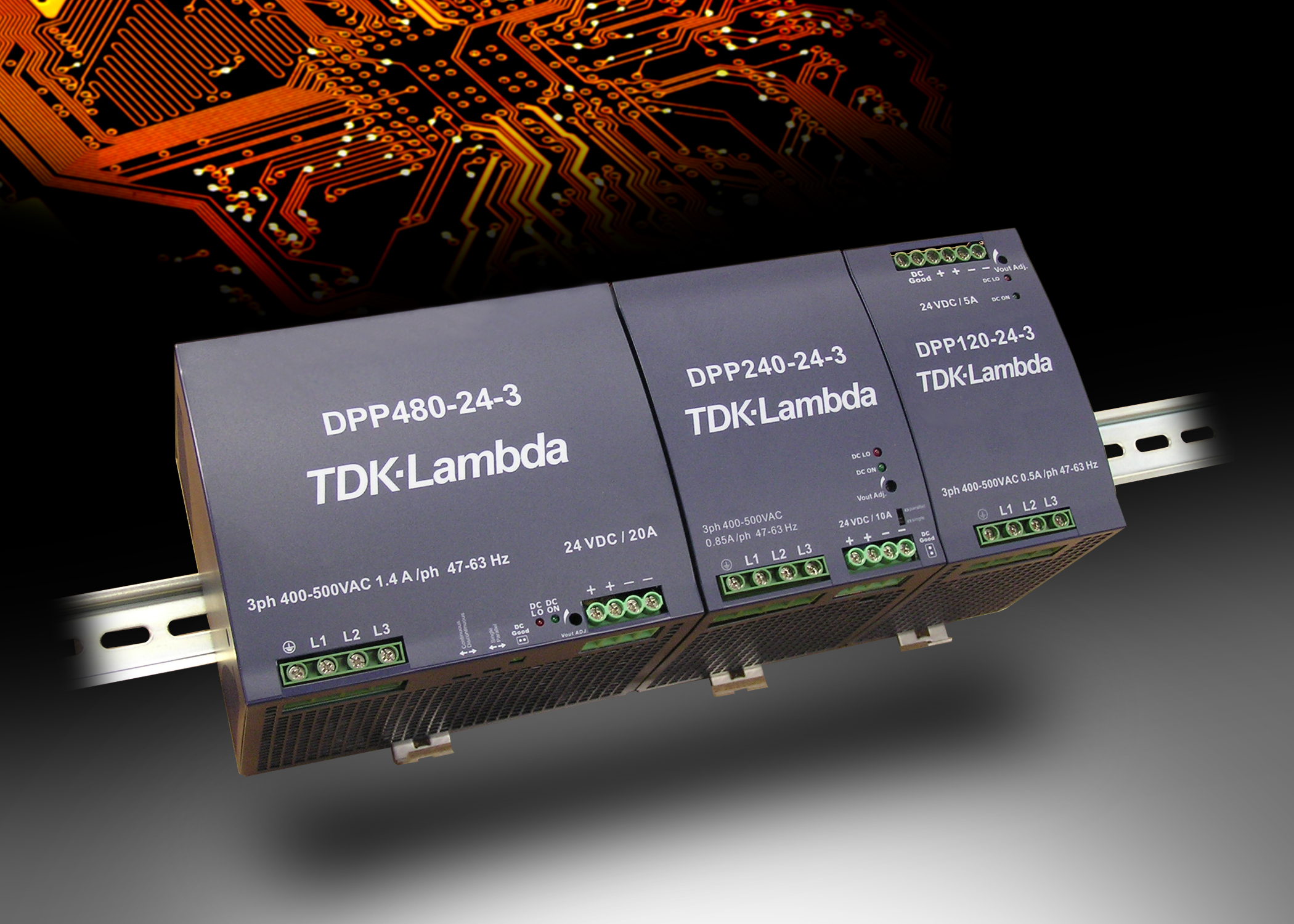 TDK-LAMBDA PUTS THREE-PHASE POWER ON THE RAIL