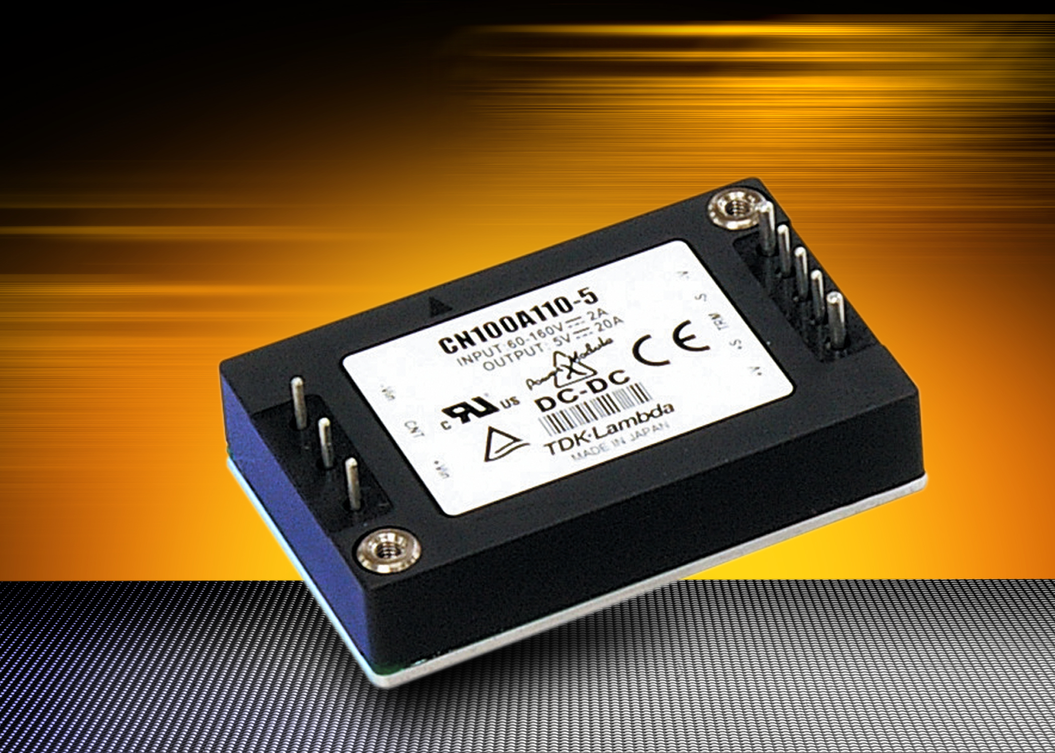 30-100W DC-DC converters from TDK-Lambda address railway applications
